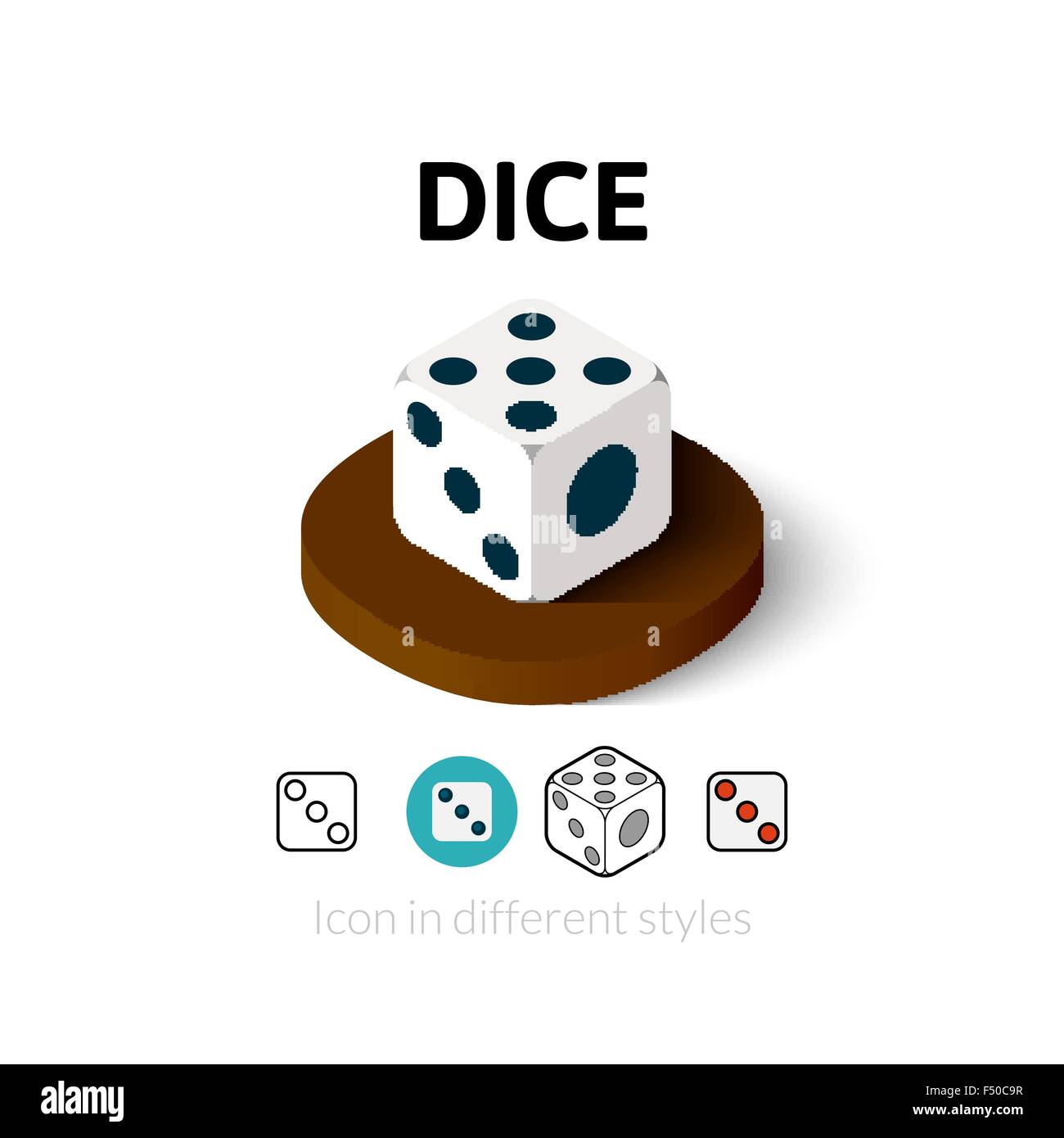 Dice perspective Stock Vector Images - Alamy