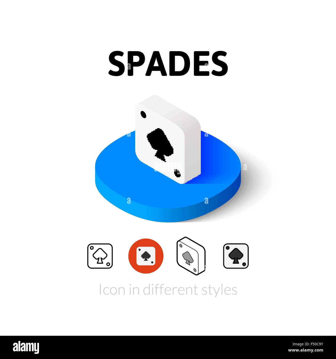 Spades icon in different style Stock Vector Image & Art - Alamy