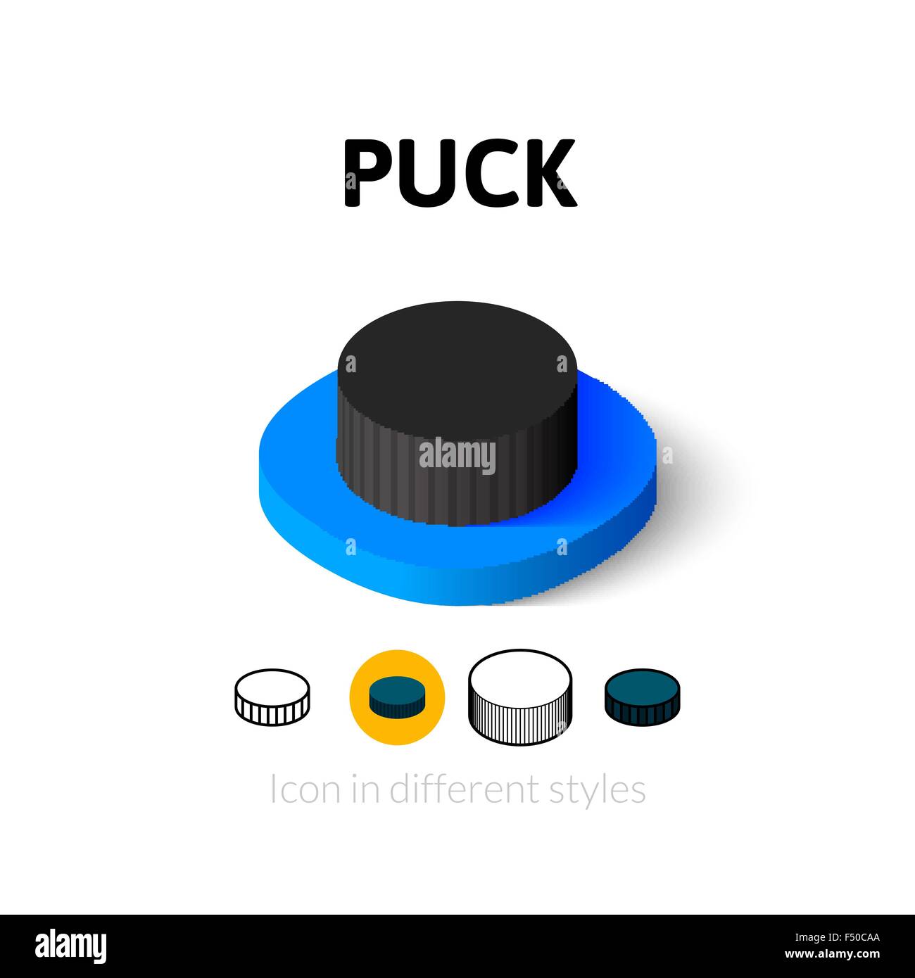 Puck icon in different style Stock Vector Image & Art - Alamy