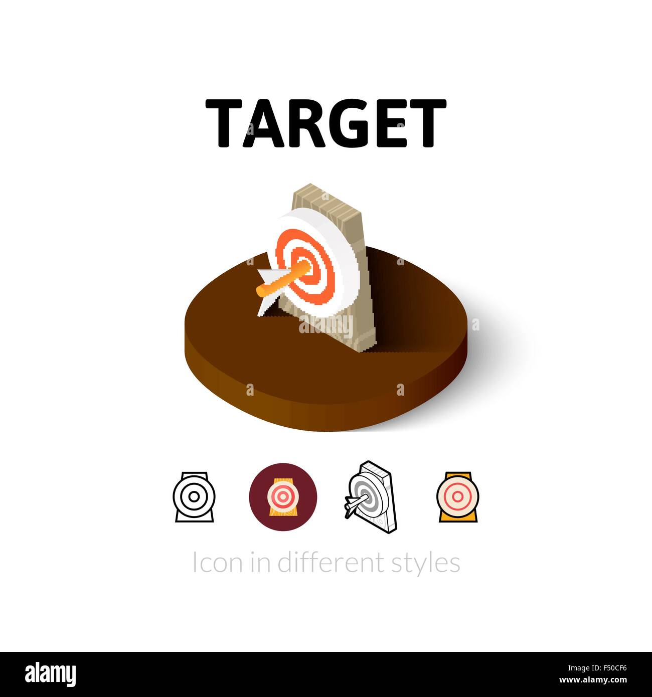Target icon in different style Stock Vector Image & Art - Alamy