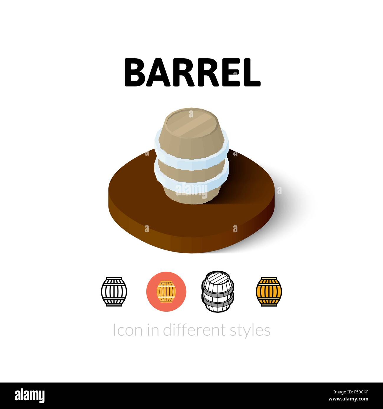 Barrels in wine cellar Stock Vector Images - Alamy