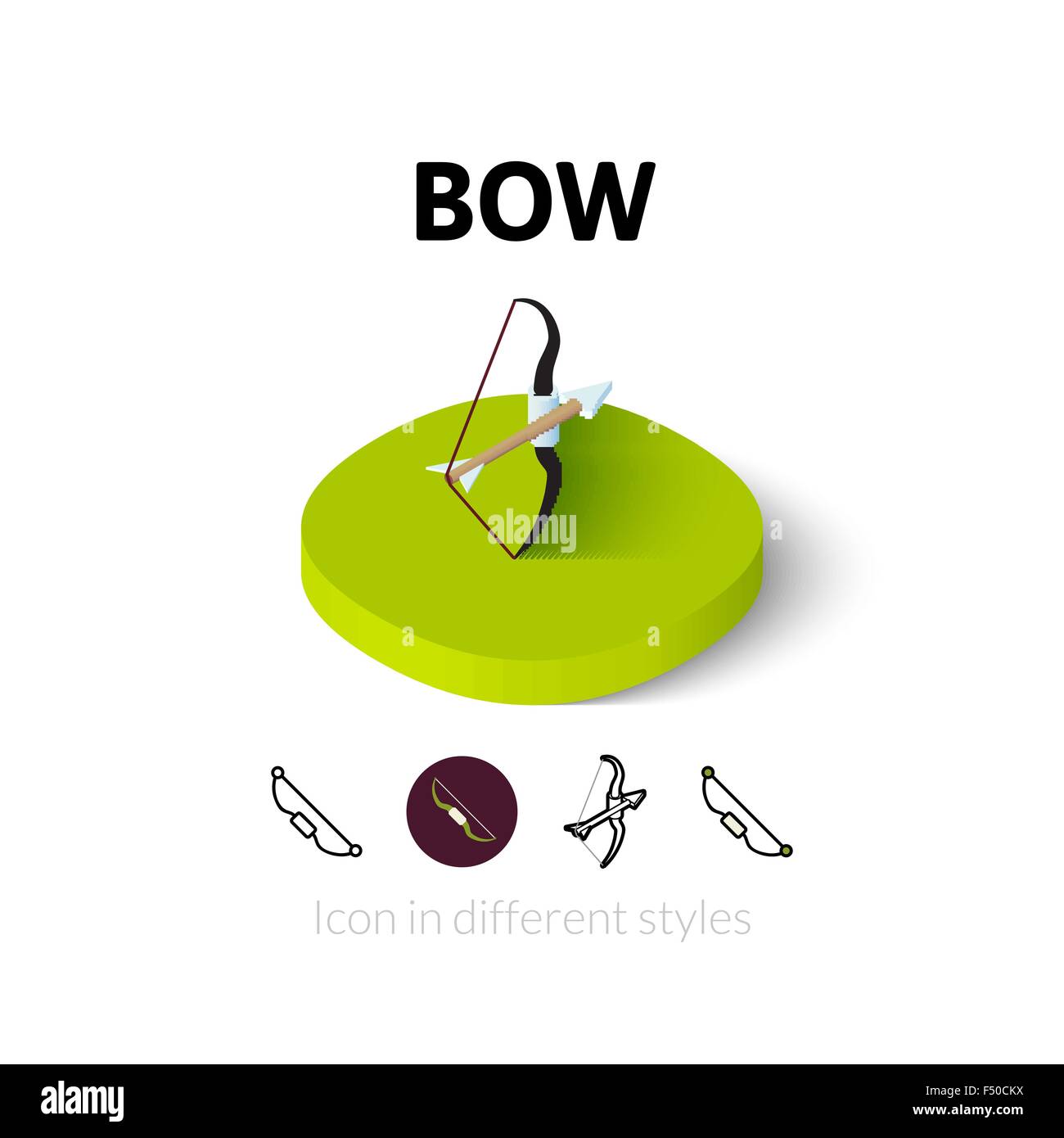 Bow icon in different style Stock Vector Image & Art - Alamy