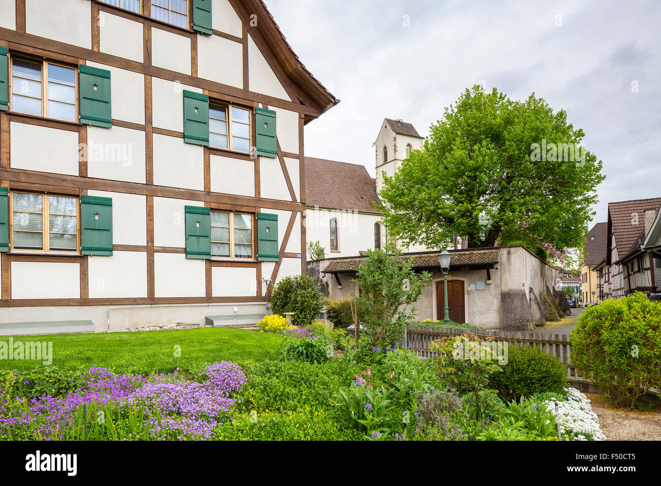 Medieval town Allschwil, Basel, Canton Basel-Landschaft, Switzerland ...