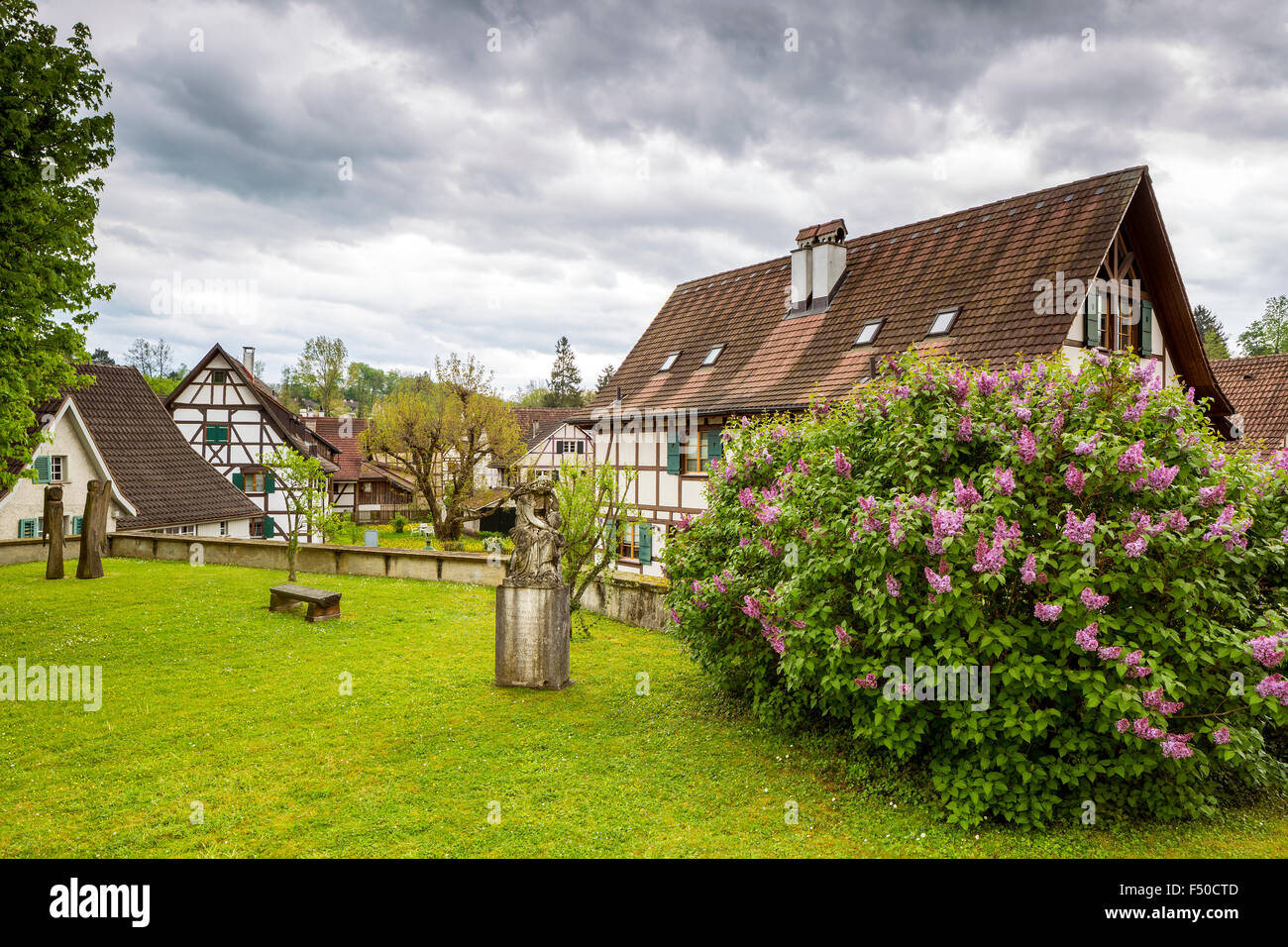 Medieval town Allschwil, Basel, Canton Basel-Landschaft, Switzerland ...