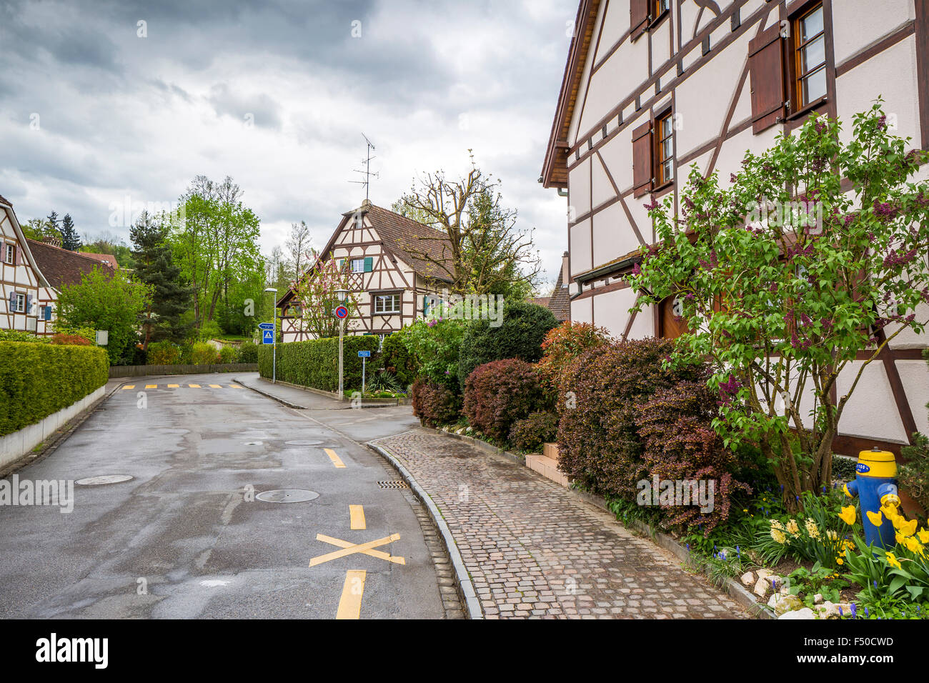 Medieval town Allschwil, Basel, Canton Basel-Landschaft, Switzerland ...