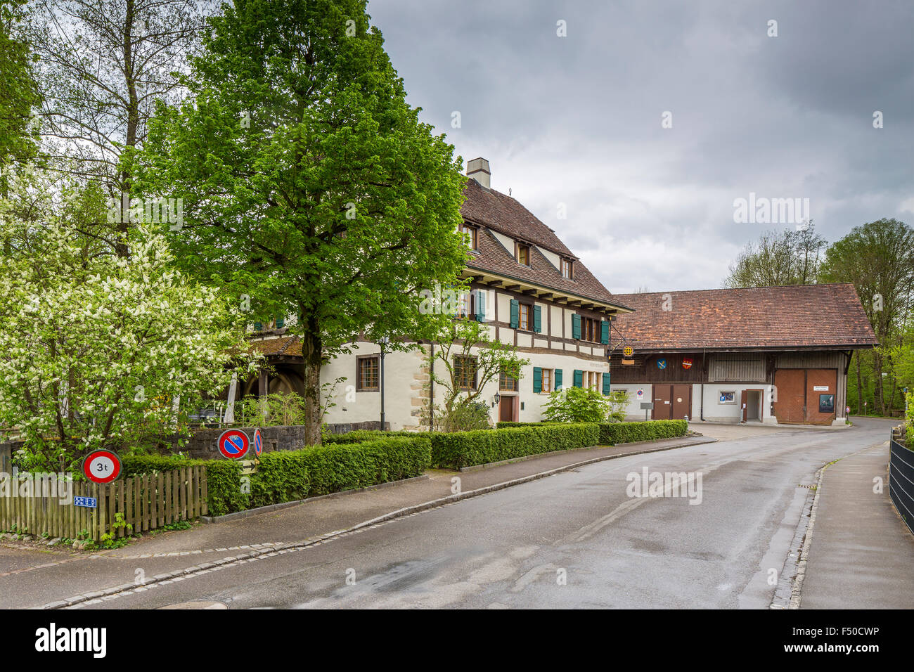 Medieval town Allschwil, Basel, Canton Basel-Landschaft, Switzerland ...