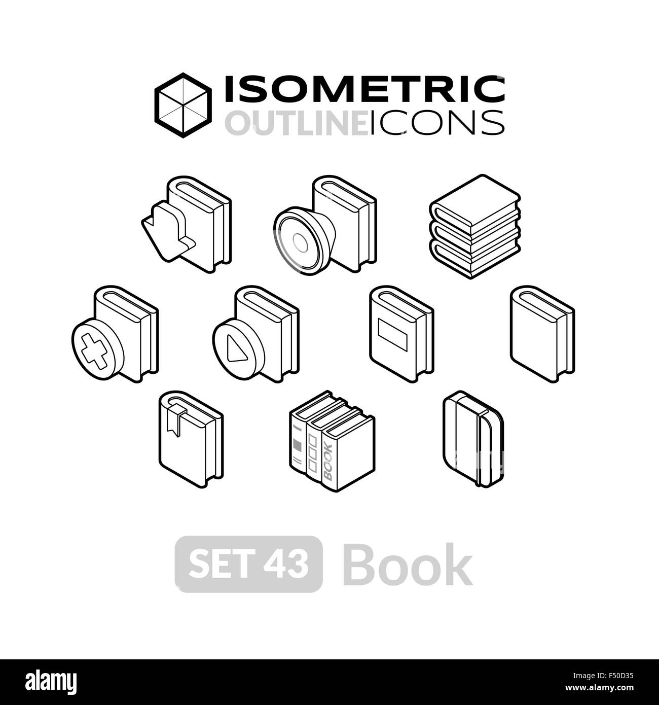 Isometric outline set 43 hi-res stock photography and images - Alamy