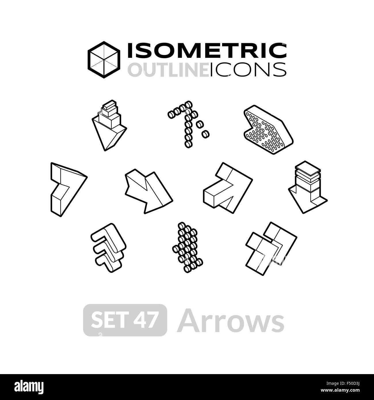 Isometric outline icons set 47 Stock Vector Image & Art - Alamy