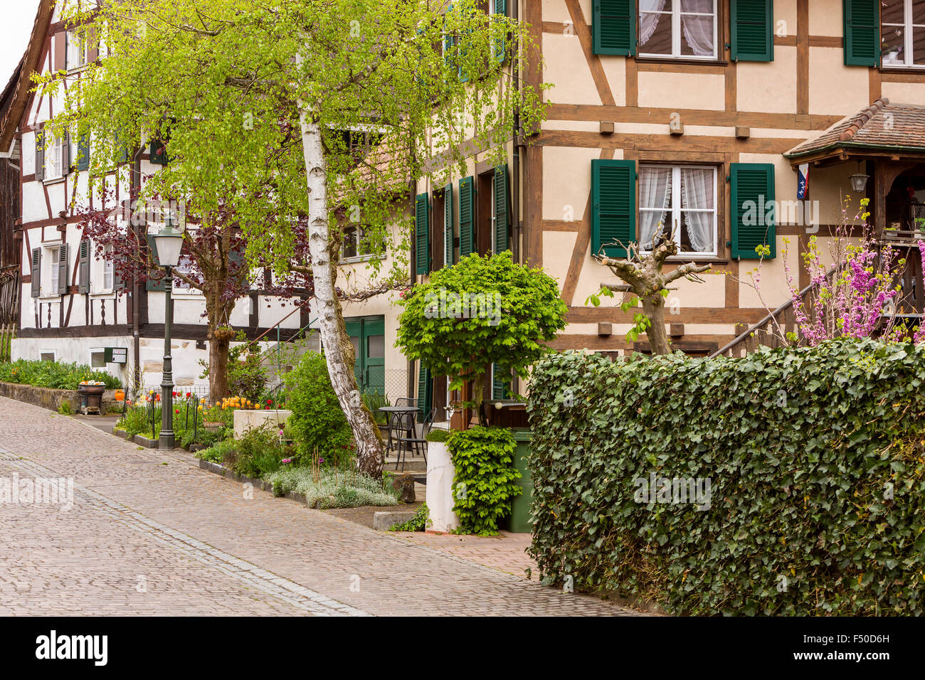 Medieval town Allschwil, Basel, Canton Basel-Landschaft, Switzerland ...