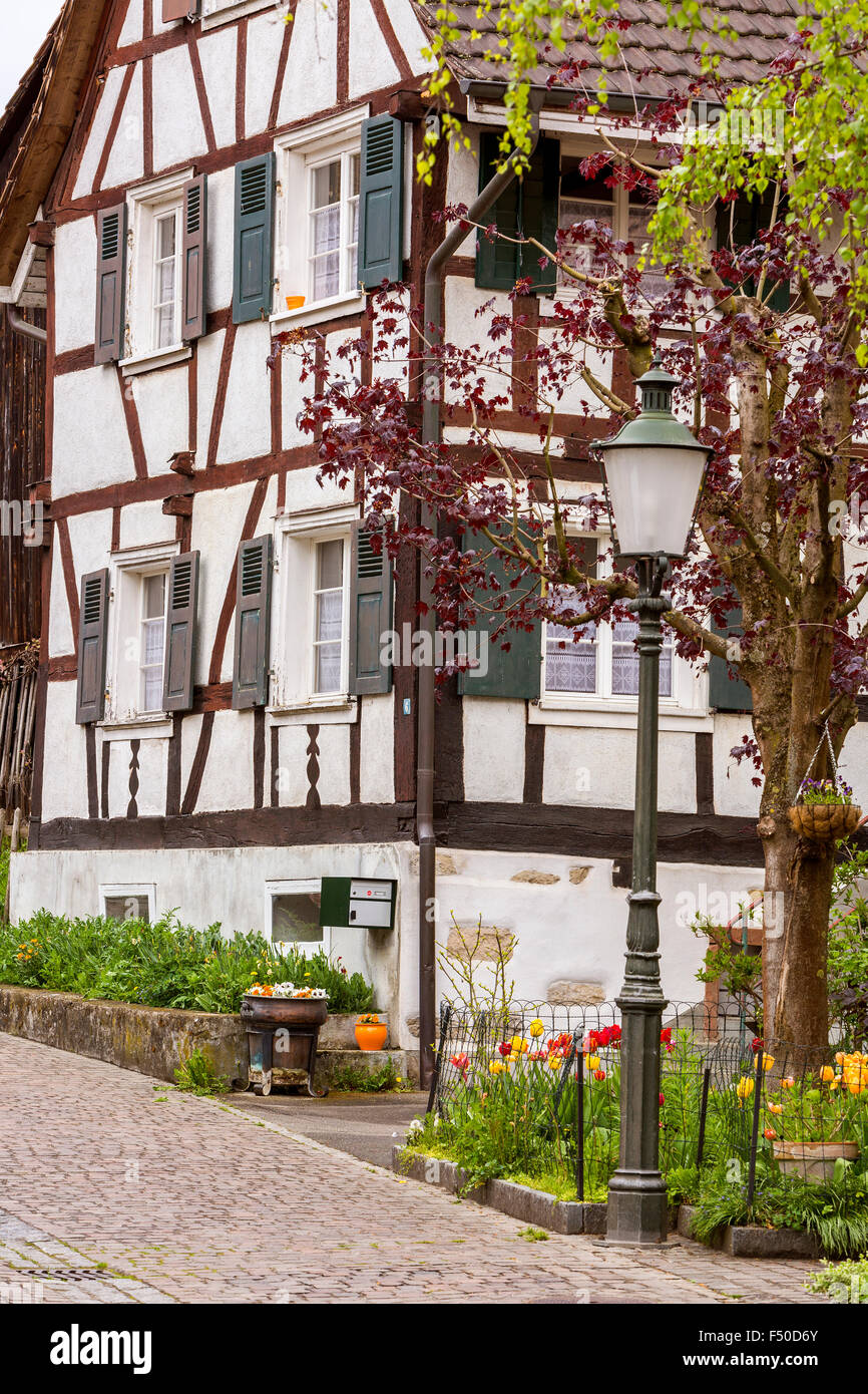 Medieval town Allschwil, Basel, Canton Basel-Landschaft, Switzerland ...