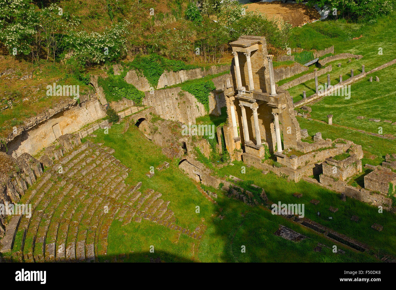 Volterra, Roman theatre, Tuscany, Italy, Europe Stock Photo - Alamy