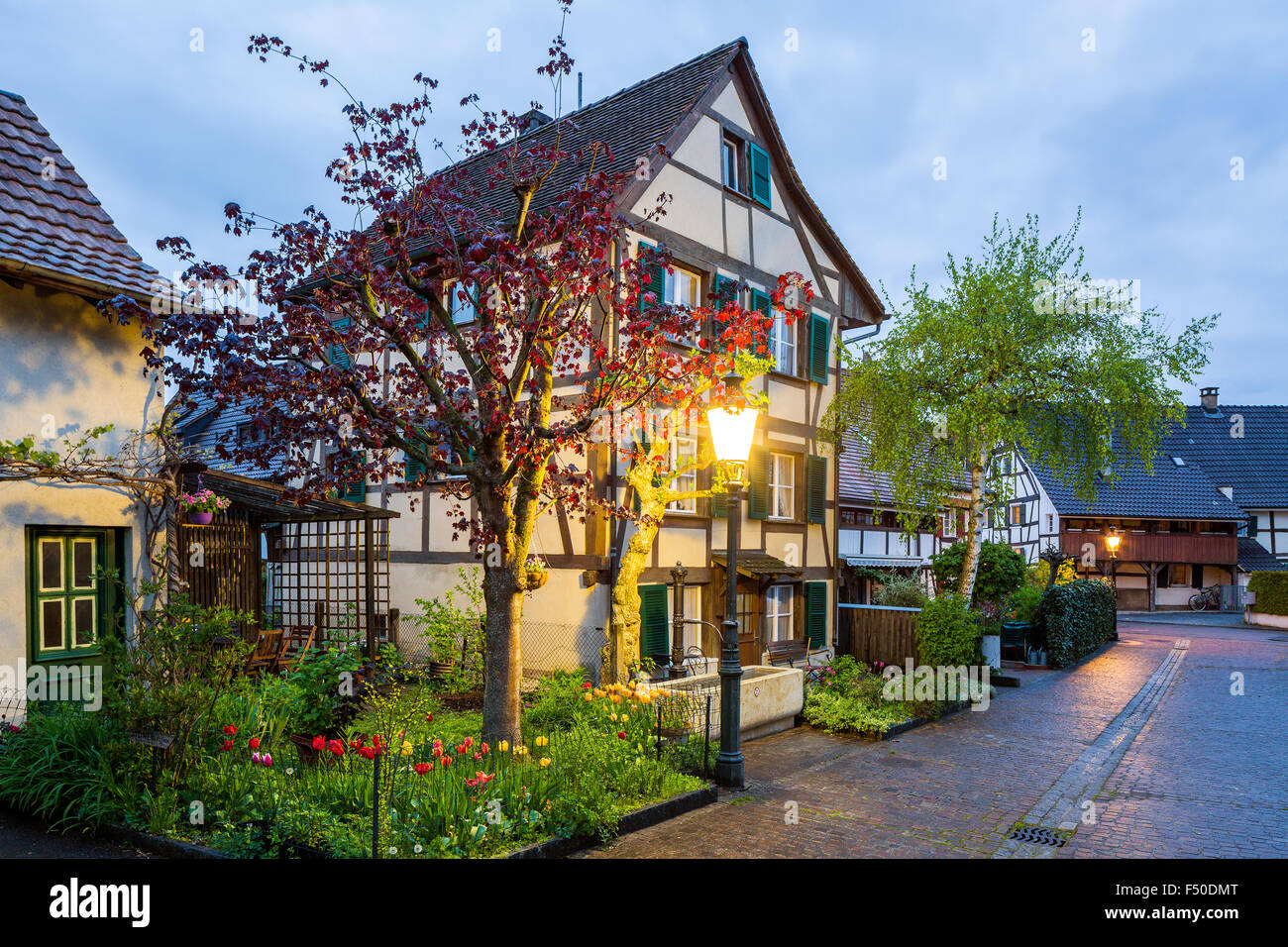 Medieval town Allschwil, Basel, Canton Basel-Landschaft, Switzerland ...