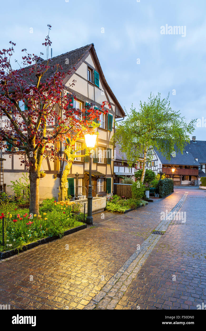 Medieval town Allschwil, Basel, Canton Basel-Landschaft, Switzerland ...