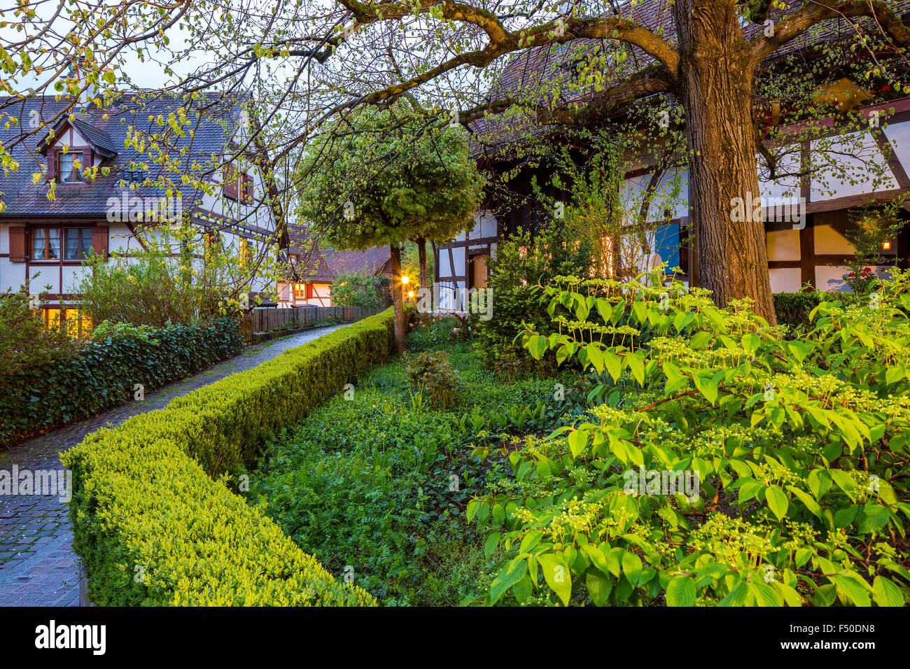 Medieval town Allschwil, Basel, Canton Basel-Landschaft, Switzerland ...