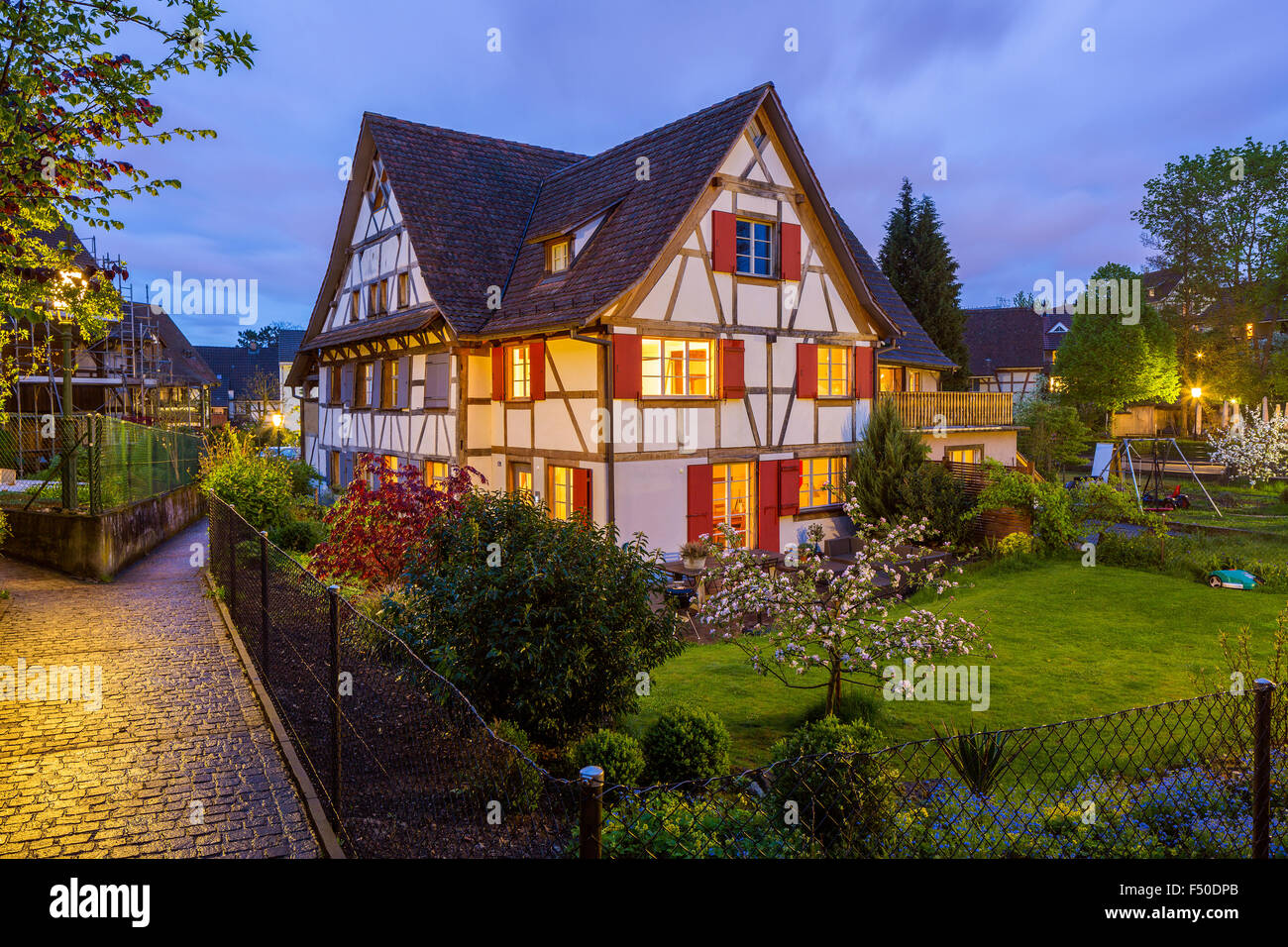 Medieval town Allschwil, Basel, Canton Basel-Landschaft, Switzerland ...