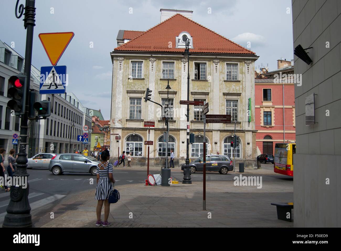 Commercial district in Warsaw Stock Photo - Alamy