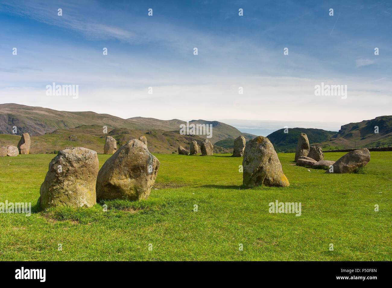 Castlerigg Stones Circle, famous mystic place in Keswick, Great Britain ...