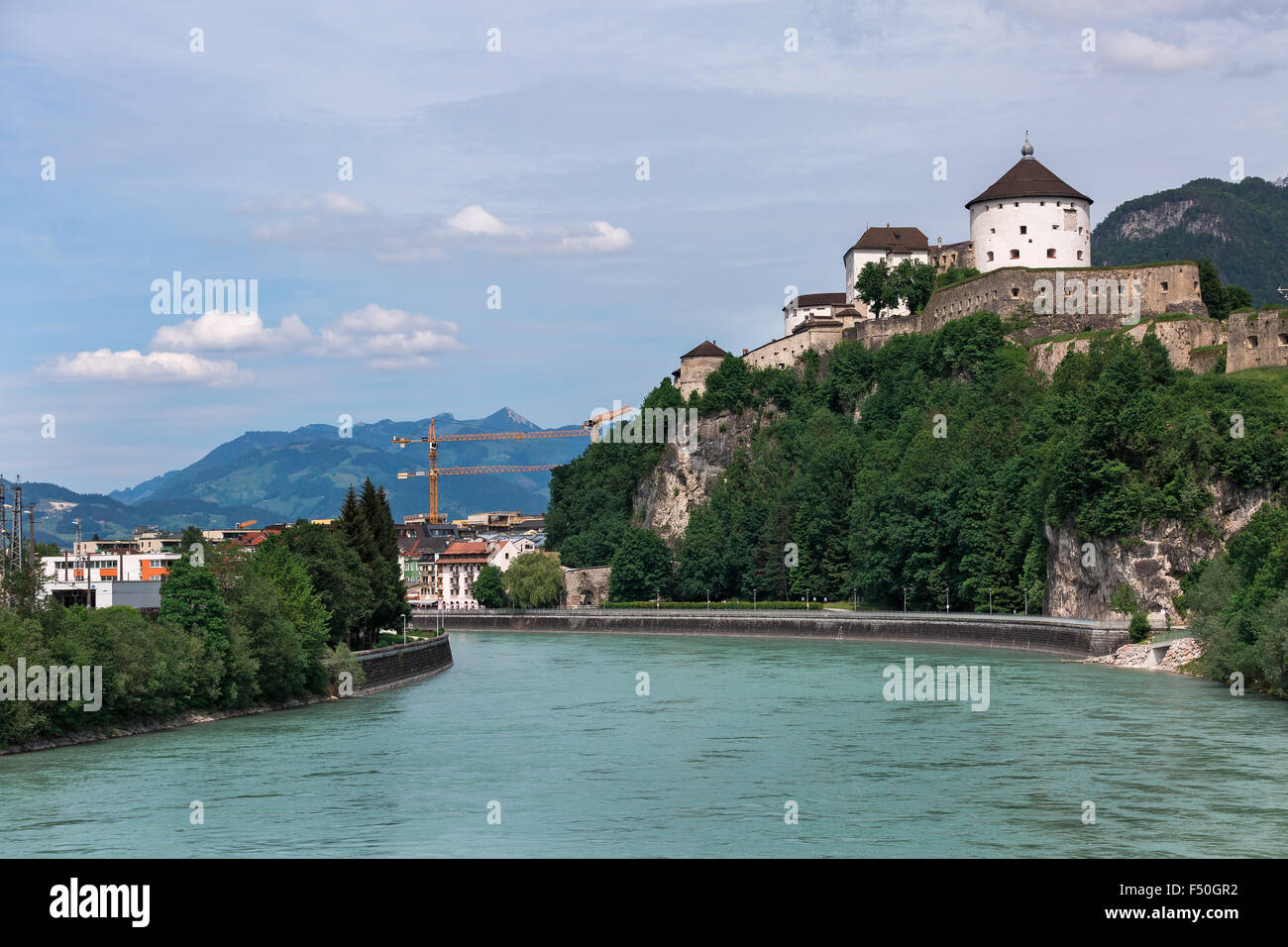 beautiful castle in Austria Kufstein Stock Photo - Alamy