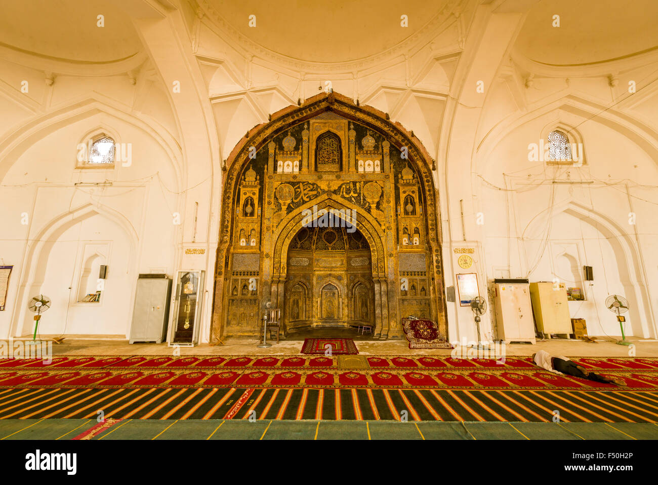 The mihrab of the Jama Masjid, the largest and oldest mosque in the ...