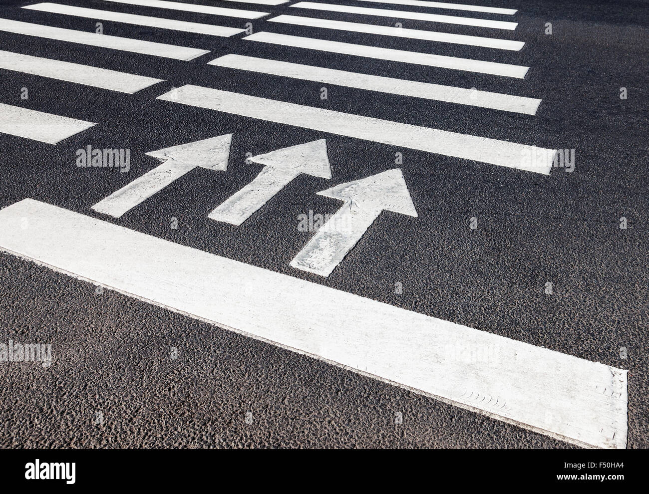 Pedestrian Crossing Road Marking White High Resolution Stock ...