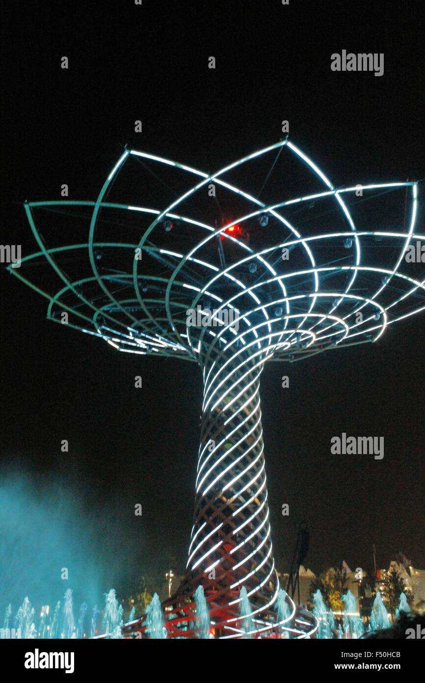Milan, Lombardy, Italy - October 19, 2015: The tree of life Tree of ...