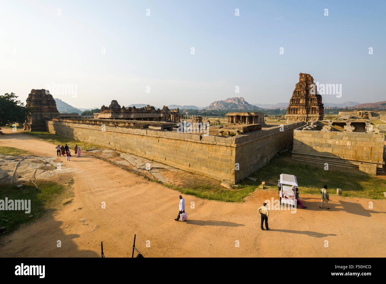 The Vitthala Temple, a part of the ruins of the former Vijayanagara ...