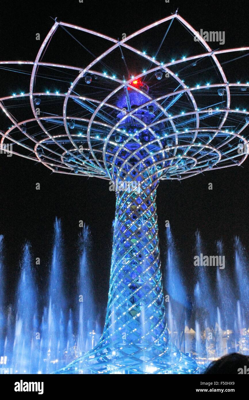 Milan, Lombardy, Italy - October 19, 2015: The tree of life Tree of ...