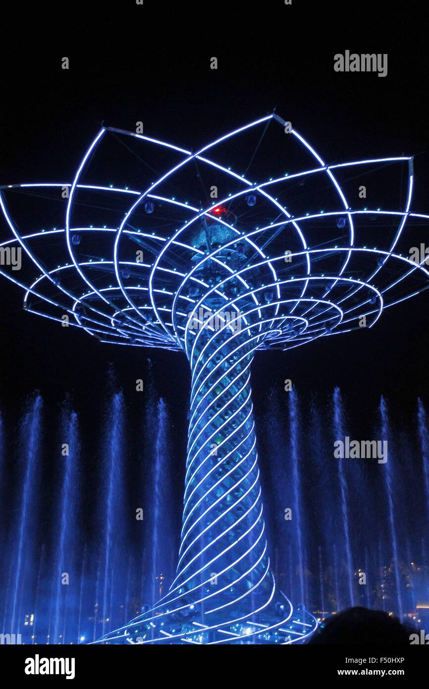 Milan, Lombardy, Italy - October 19, 2015: The tree of life Tree of ...