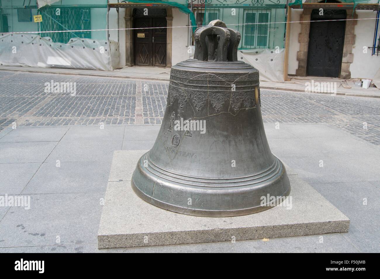 Large Bell in Warsaw Stock Photo - Alamy