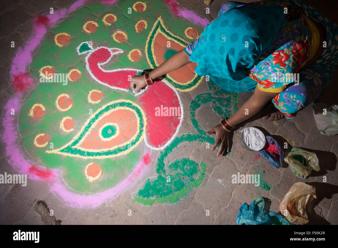 Rangoli hi-res stock photography and images - Alamy