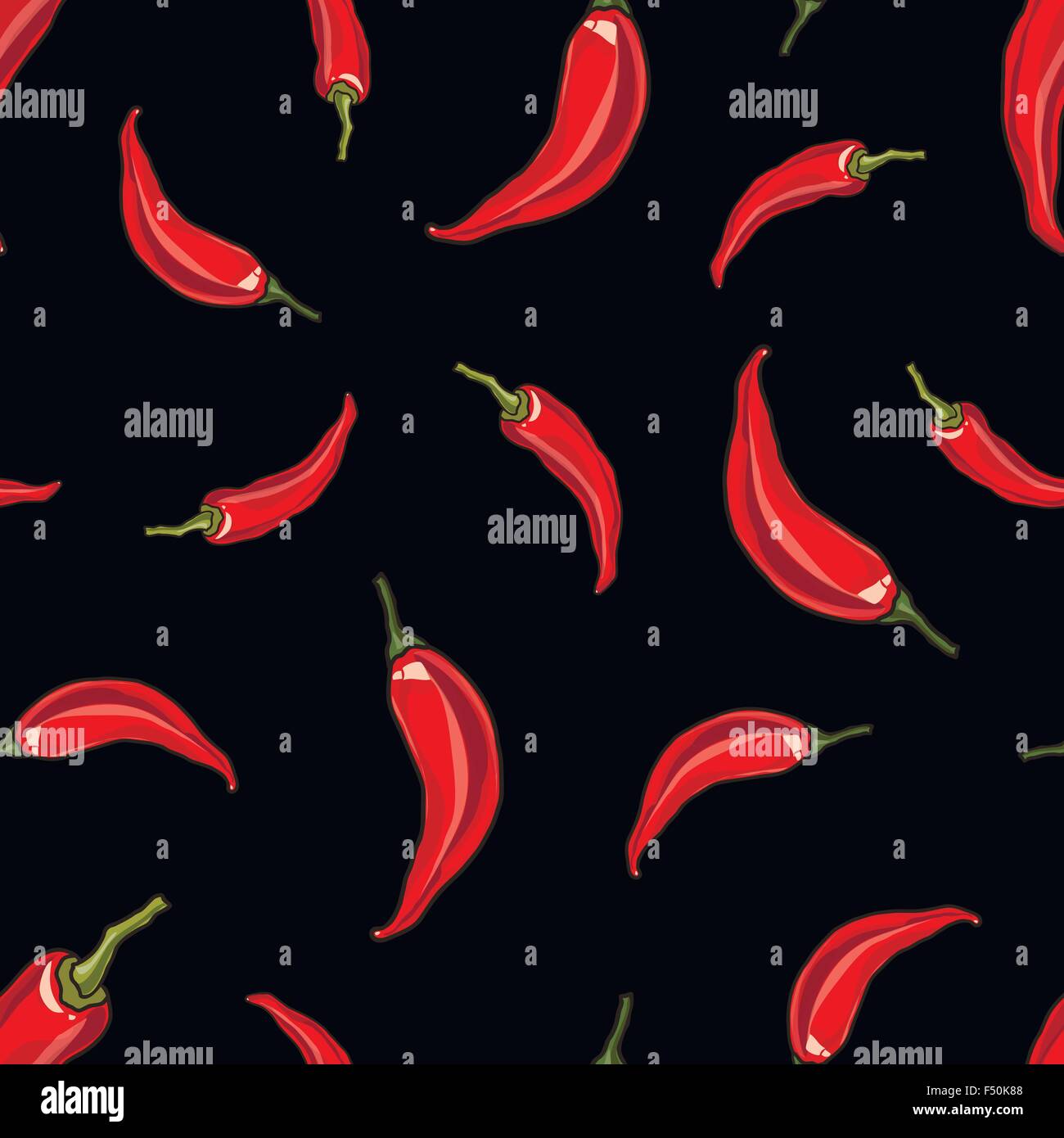 Seamless chili pepper background Stock Vector Image & Art - Alamy