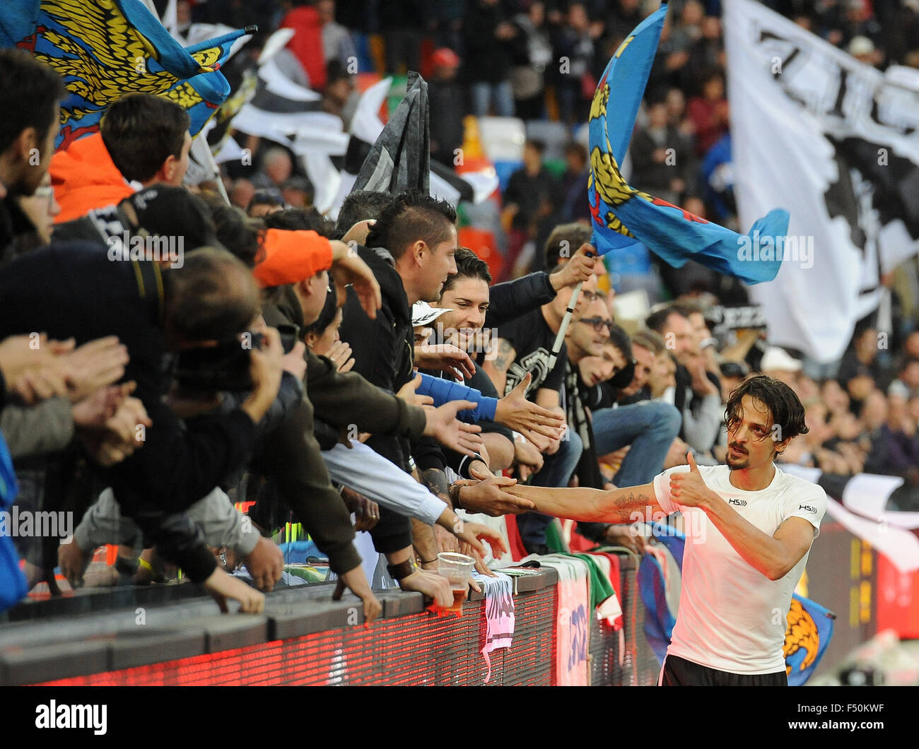 Italy Udine: Udinese's defender Felipe Dal Bello celebrating the ...