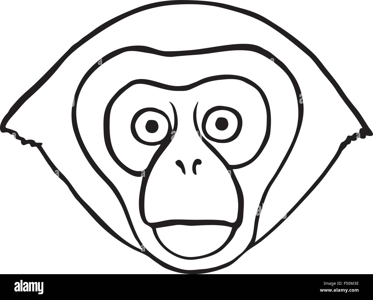Vector Ornate Monkey Head Stock Vector Image & Art - Alamy