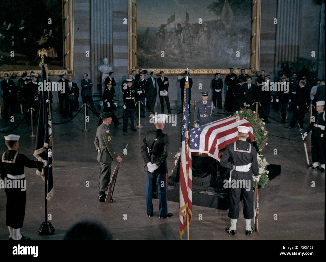 Washington, DC.,USA 24th November 1963. The remains of President John F ...
