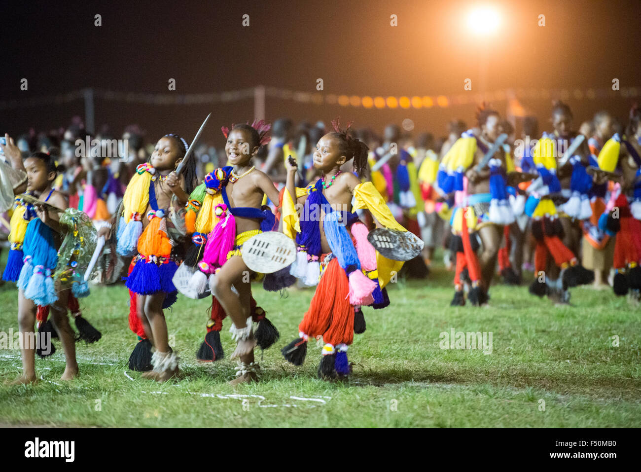Ludzidzini, Swaziland, Africa - Annual Umhlanga, or reed dance ceremony ...
