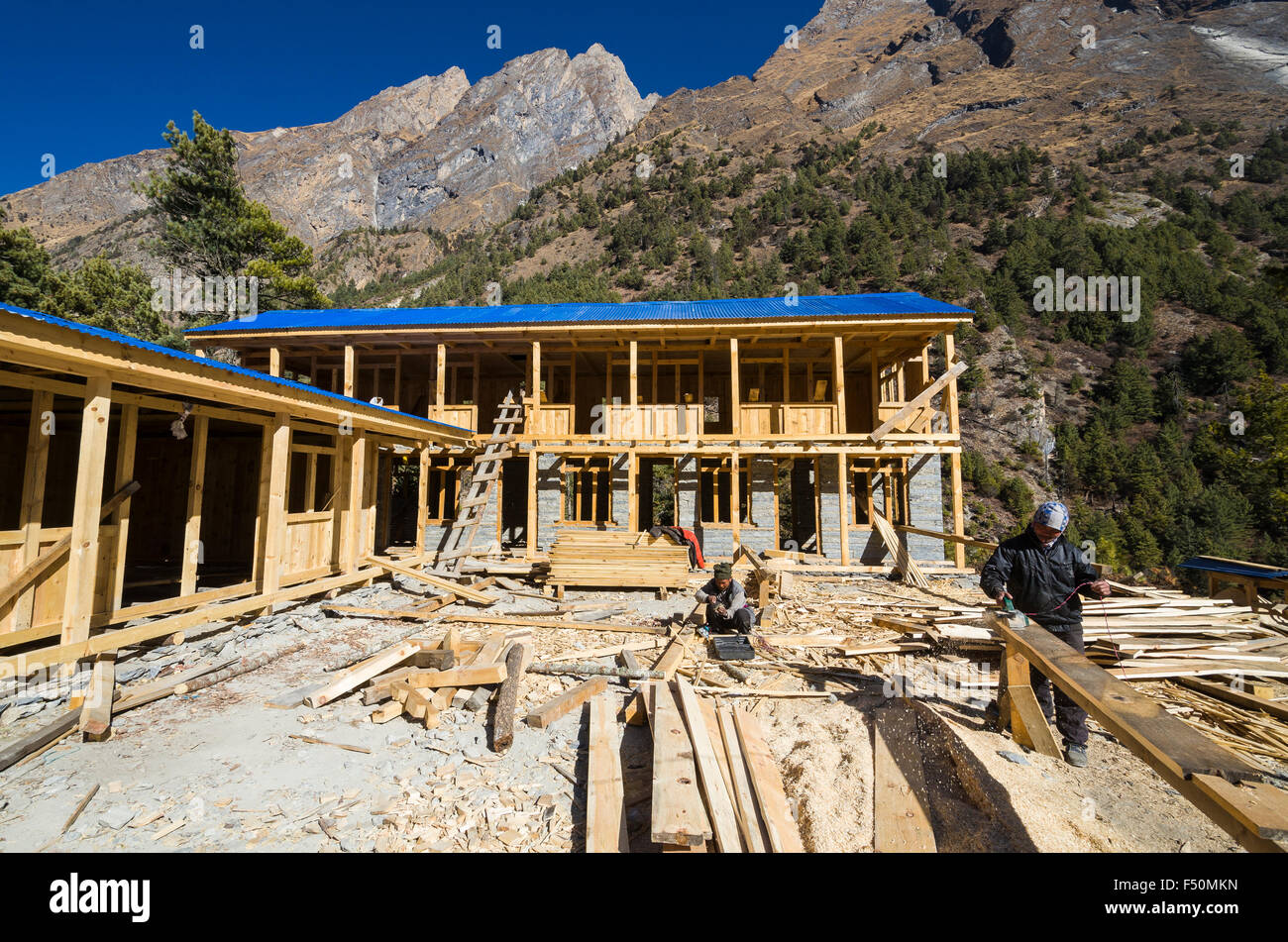 Nepal construction hi-res stock photography and images - Alamy