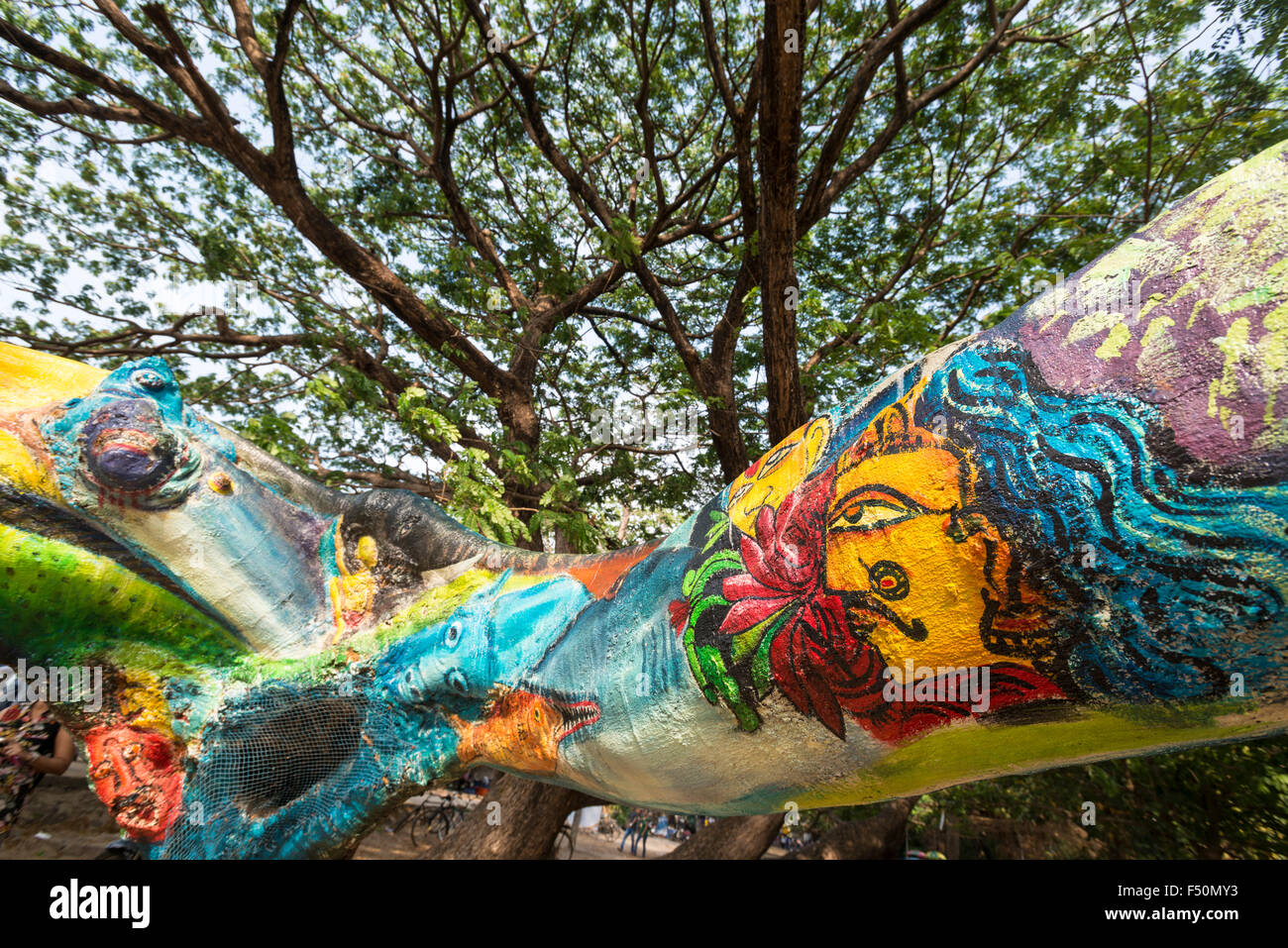 Tree branch painted in hi-res stock photography and images - Alamy