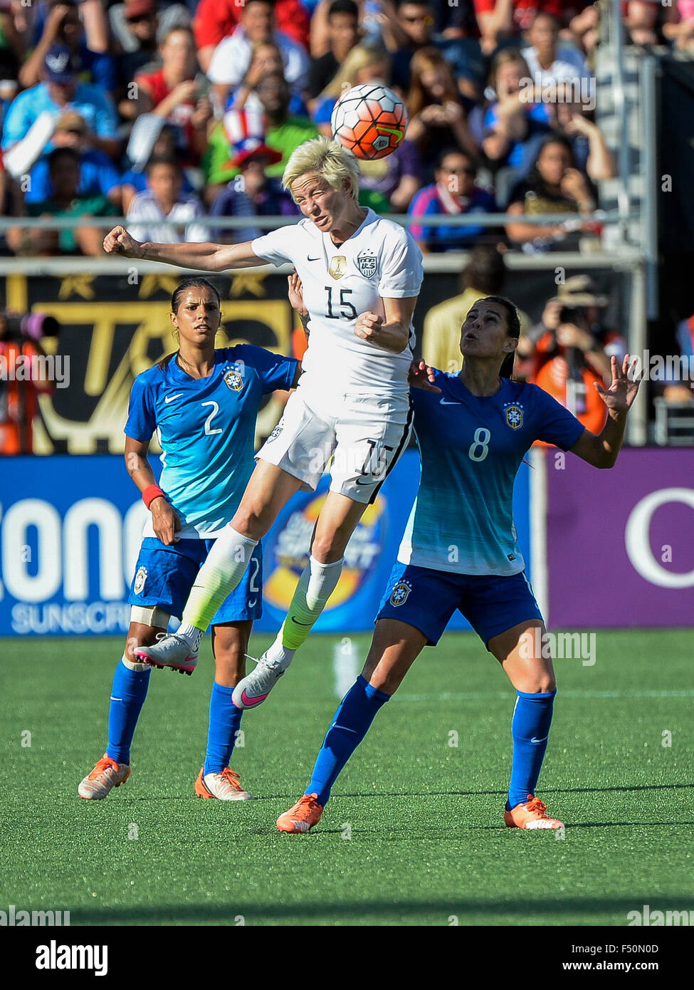 Orlando, FL, USA. 25th Oct, 2015. United States' midfielder Megan ...