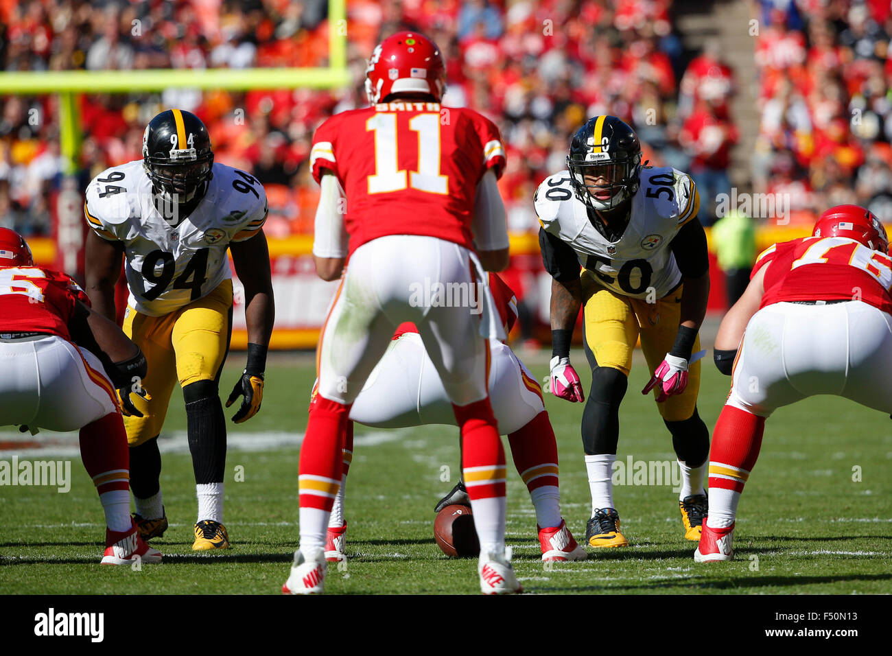 October 25, 2105: Pittsburgh Steelers inside linebacker Ryan Shazier ...