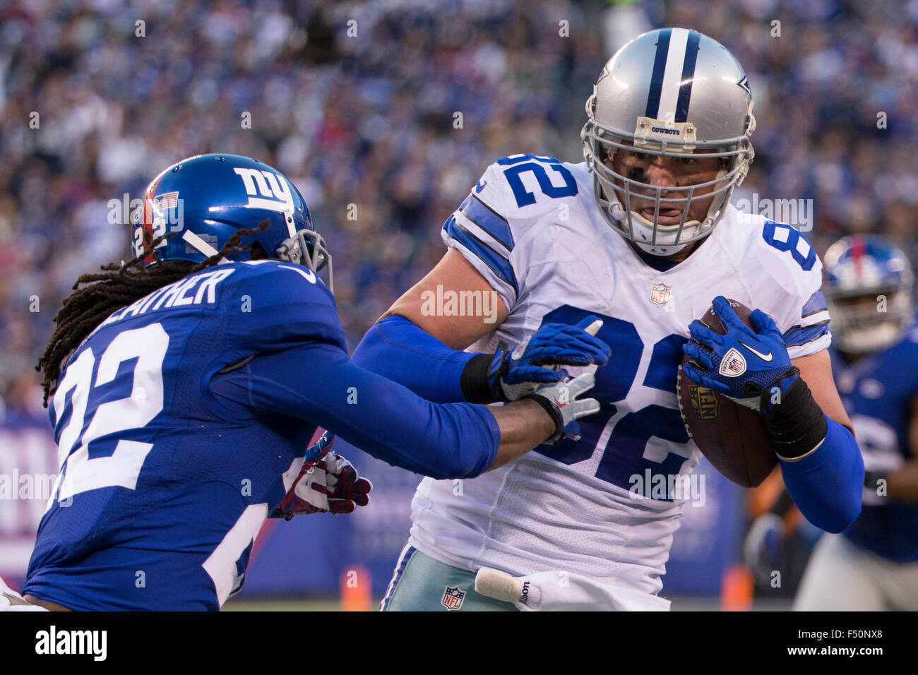 East Rutherford, New Jersey, USA. 25th Oct, 2015. Dallas Cowboys tight ...