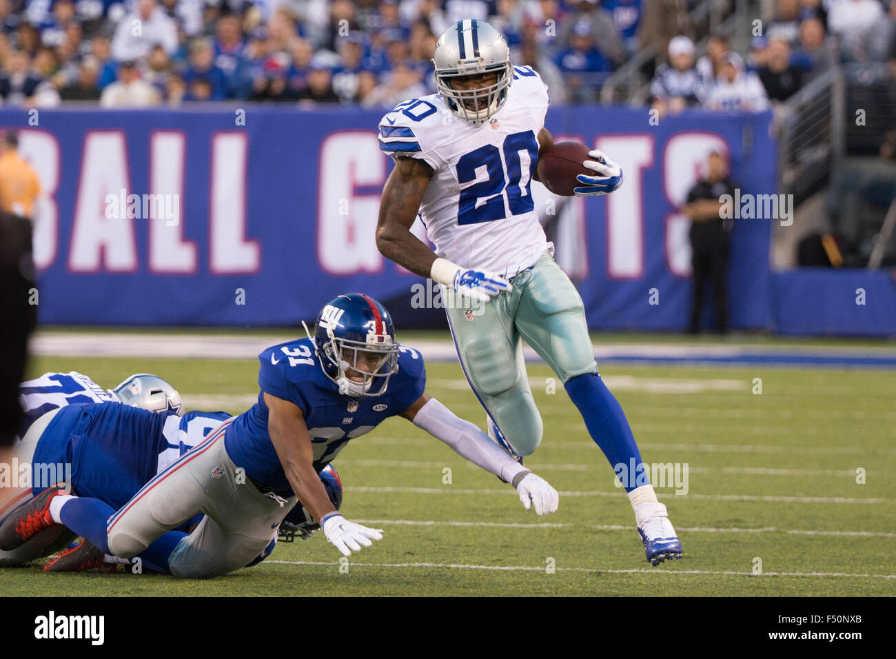 East Rutherford, New Jersey, USA. 25th Oct, 2015. Dallas Cowboys ...