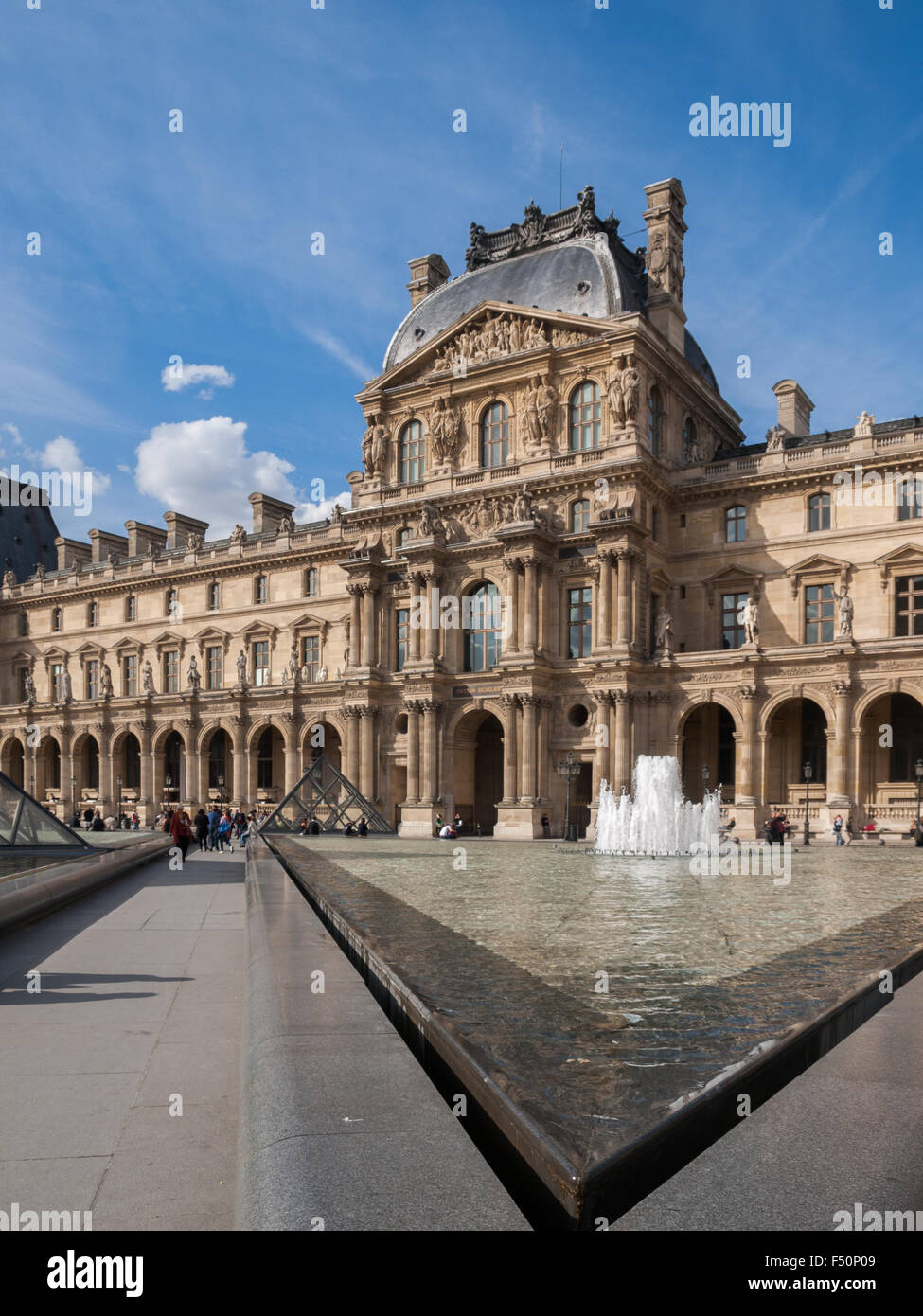Louvre Museum Richelieu Wing Stock Photo - Alamy