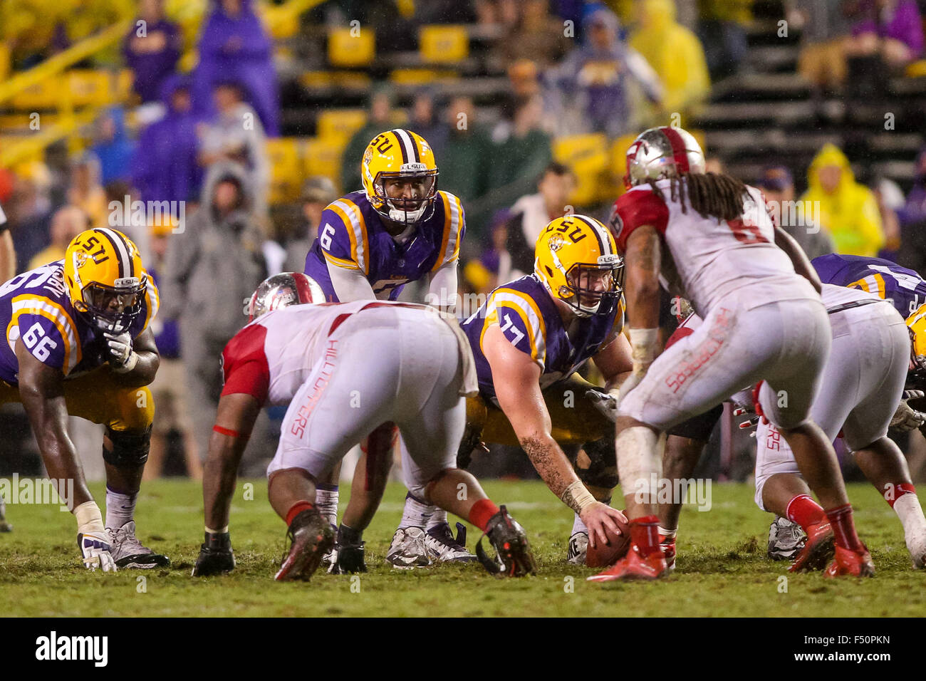 Baton Rouge, LA, USA. 24th Oct, 2015. LSU Tigers quarterback Brandon ...