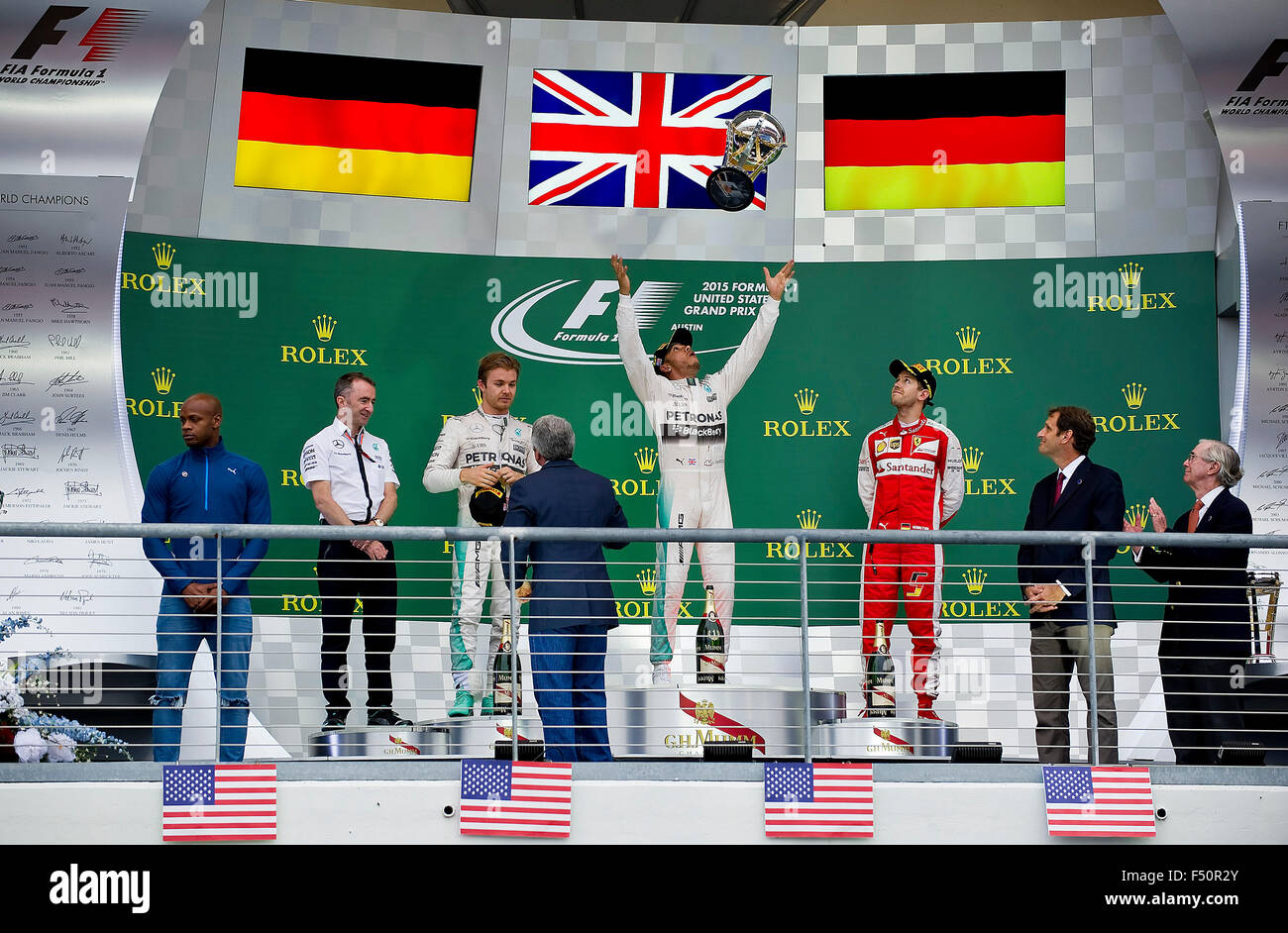Hamilton f1 austin 2015 hi-res stock photography and images - Alamy