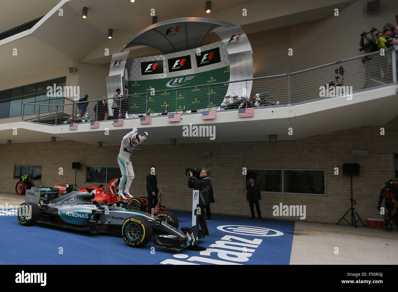 25.10.2015. Circuit of the Americas, Austin, Texas, USA. The delayed ...