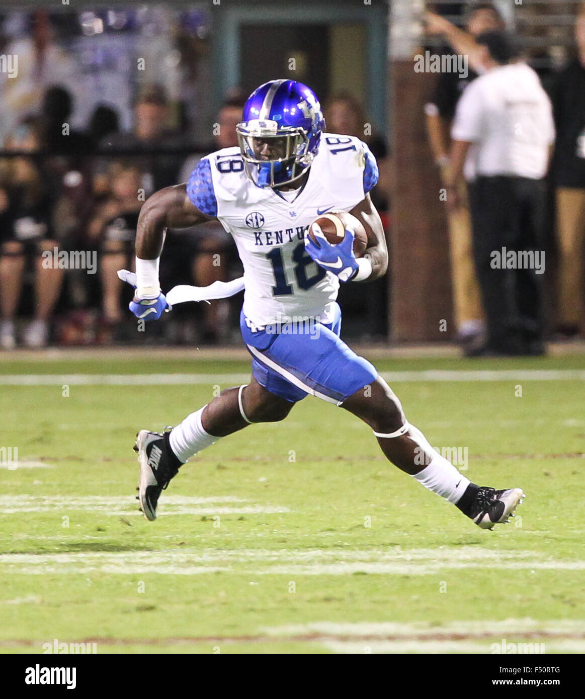 Starkville, MS, USA. 24th Oct, 2015. Kentucky Wildcats running back ...