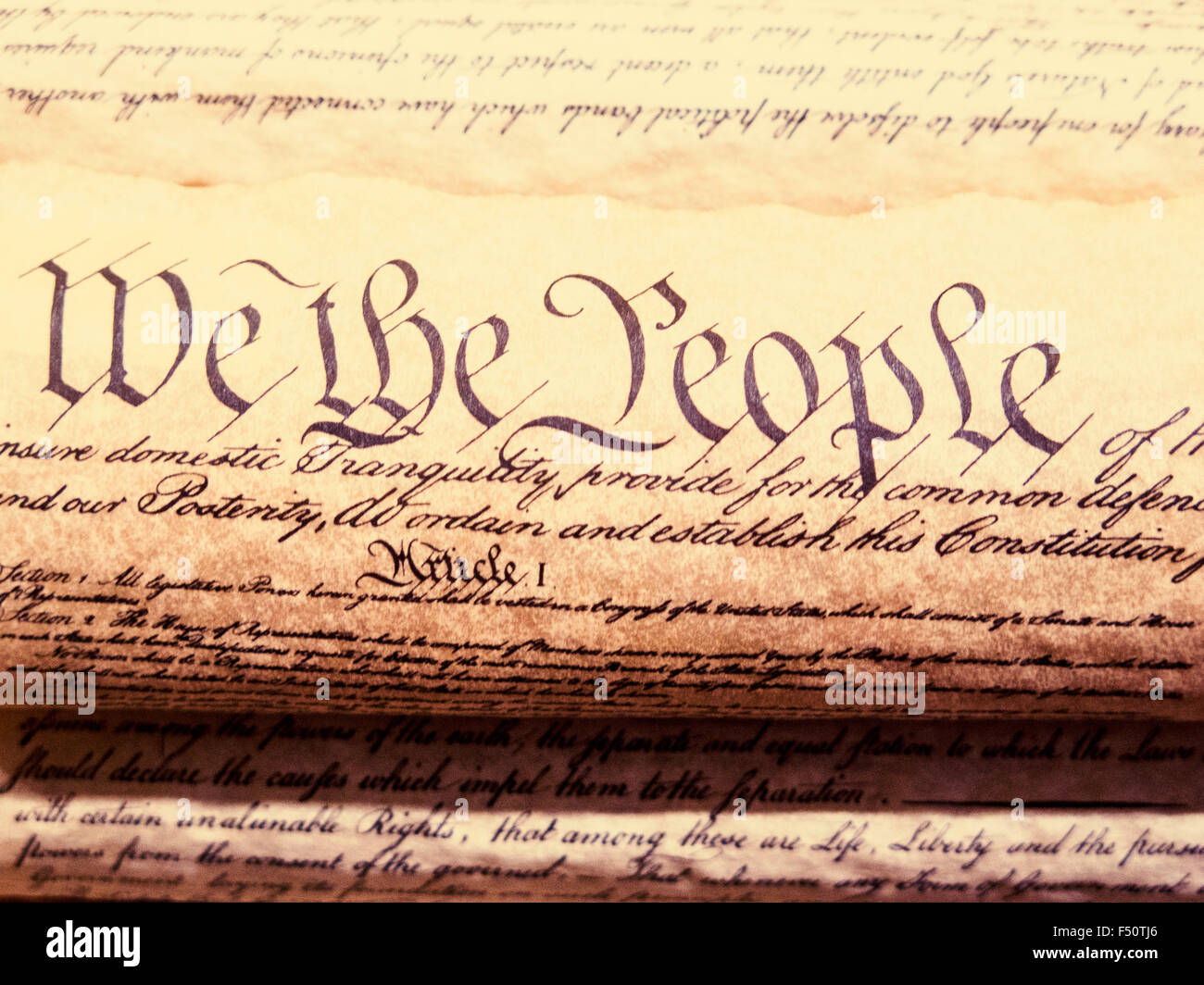Us constitution hi-res stock photography and images - Alamy