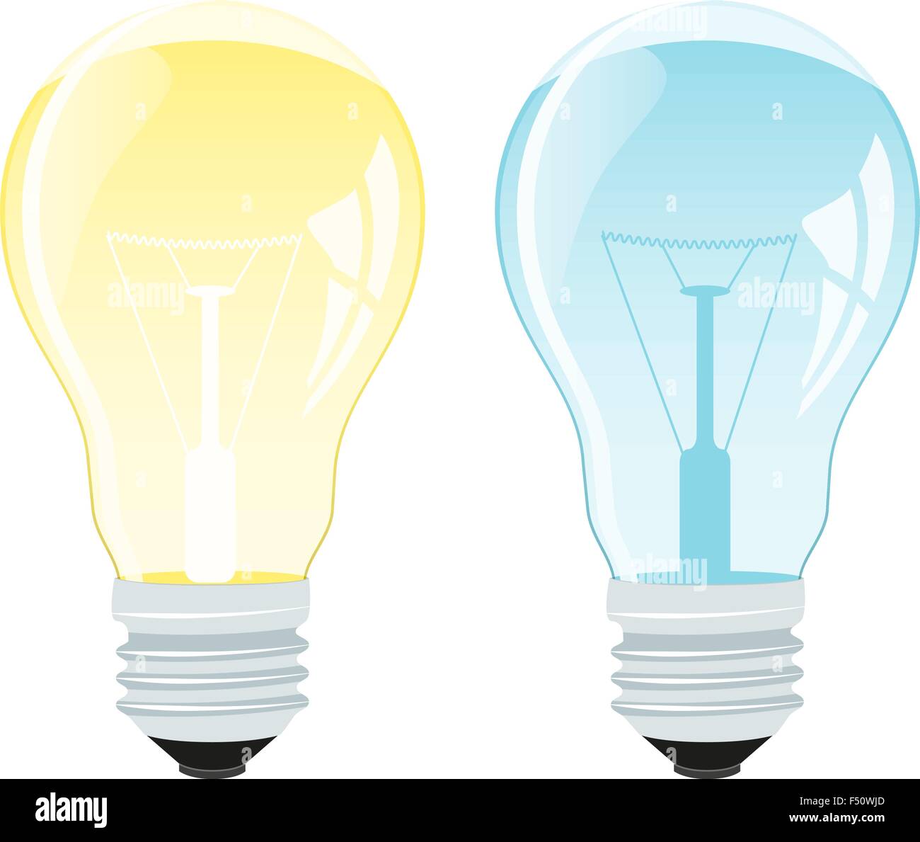 Realistic vector illustration of a light bulb Stock Vector Image & Art ...
