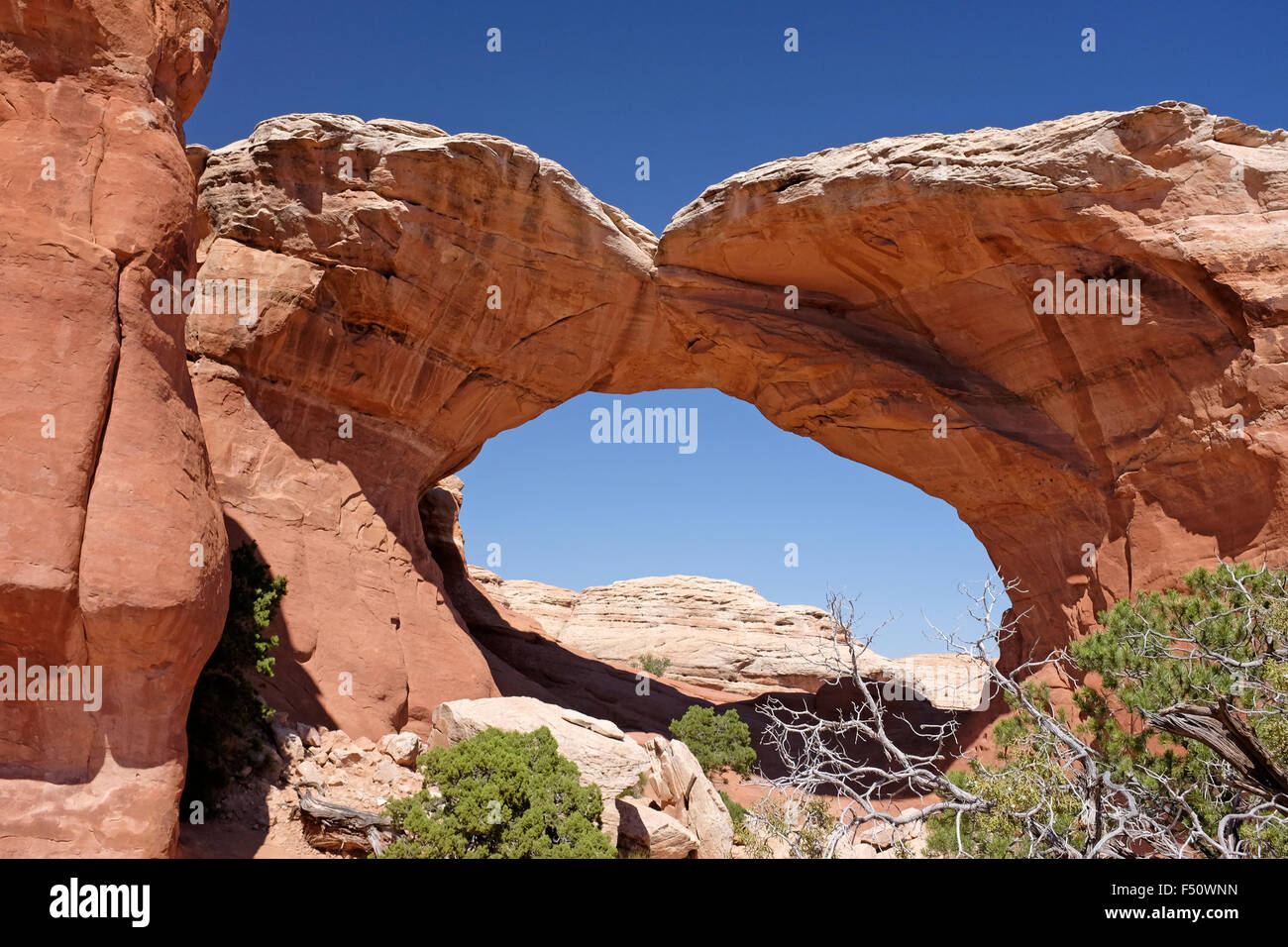 Broken Arch in Arches National Park, Moab, Utah Stock Photo - Alamy