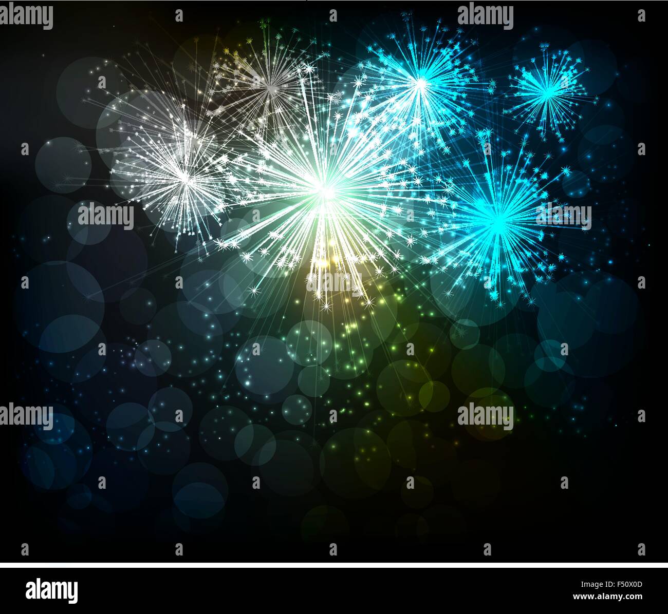 Vector Holiday Fireworks Background Stock Vector Image & Art - Alamy